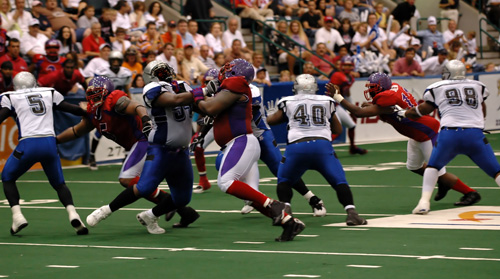 Football On Tv Screen