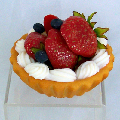 Fake Mini Strawberry Fruit Tart - Props America