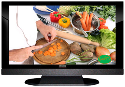 Fake 27" Prop TV - Fake 27 Inch Plasma HD TV Prop with Food TV Screen ...