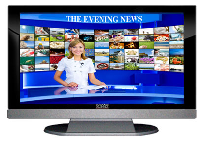 47 Prop TV - 47" TV Prop LED HDTV Prop with Bottom Speaker in Gloss ...