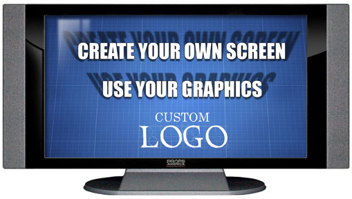 22" TV Prop HD TV Prop with Side Speakers in Gloss Black on Matte ...