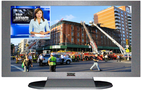 47 Inch Television Props - 47" Television Prop with Emergency Response ...