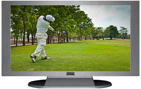 52 Inch Television Props - 52" Television Prop with Golf Screen Picture ...