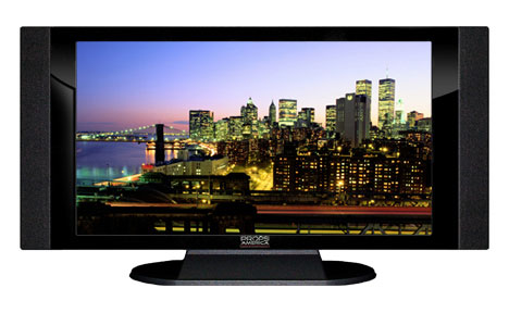 Fake 22 Inch TV Prop - 22" Black Gloss Plasma Prop TV with Black Matte ...