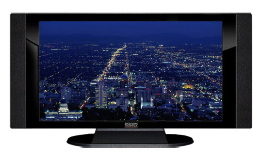 Fake 47 Inch TV Prop - 47" Black Gloss Plasma Prop TV with Black Matte ...