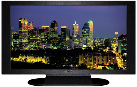 32" TV Prop - Fake Flat Screen 32" Plasma TV Prop with Dallas at Night ...