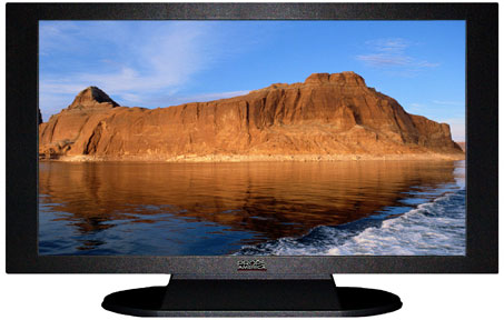 22" TV Prop - Fake Flat Screen 22" TV Prop Plasma with Rock Formations ...