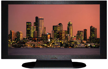 47" TV Prop - Fake Flat Screen 47" TV Prop Plasma with Seattle at Dusk ...