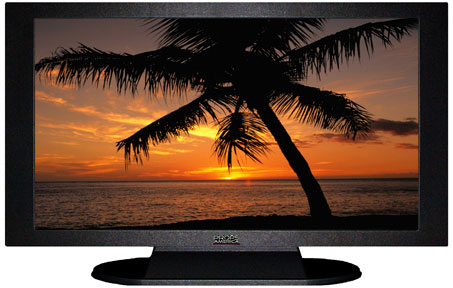 32" TV Prop - Fake Flat Screen 32" Plasma TV Prop with Tropical Sunset ...