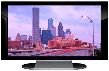 47 Inch TV Props | 47" Prop TV Black Gloss & Matte Silver Finish Faux ...