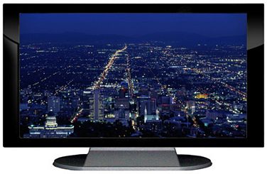 47 Inch TV Props | 47" Prop TV Black Gloss & Matte Silver Finish Faux ...